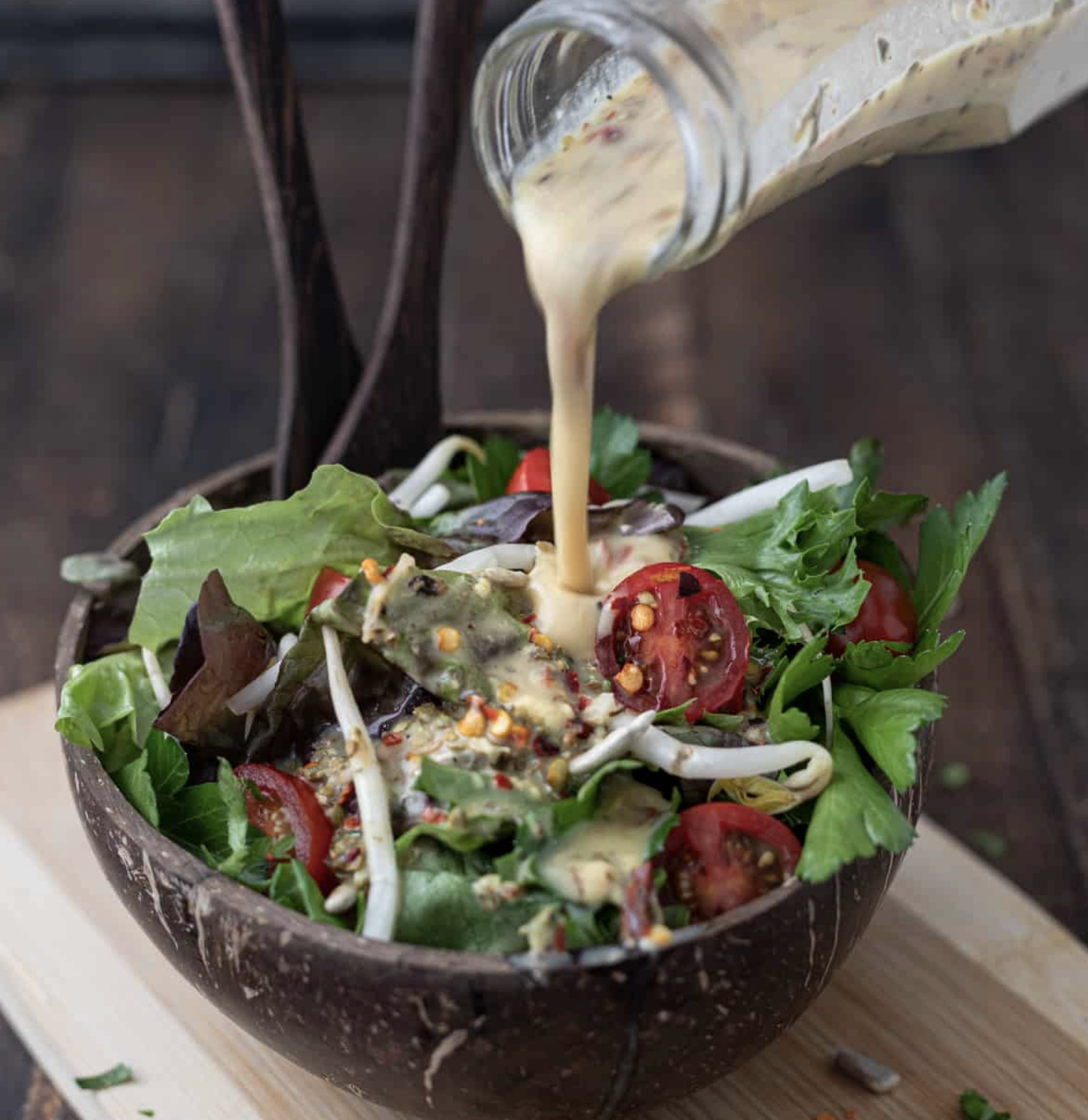 A quick and easy way anti-inflammatory salad + dressing [step by step ...